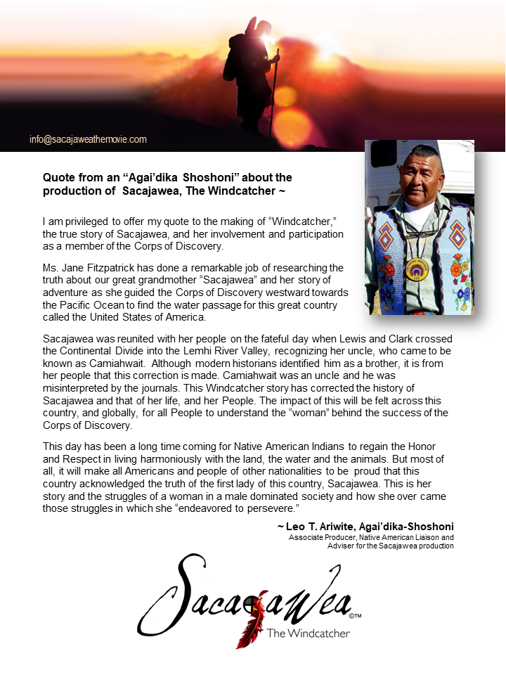 Endorsements – Sacajawea The Movie